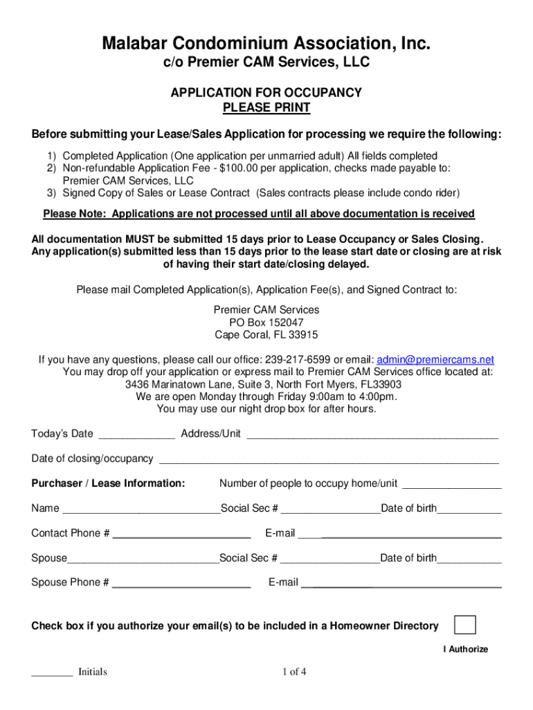 Fillable Online Arbor Lake Condominium No. 1 Association, Inc. Fax Email Print - pdfFiller