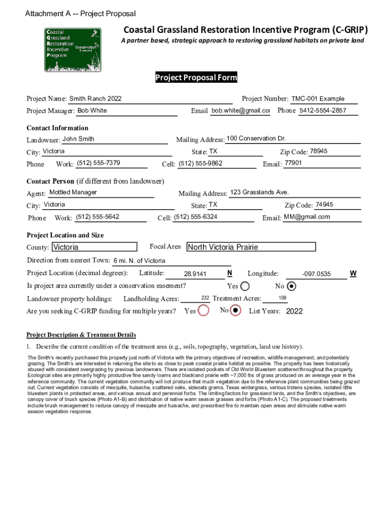 Fillable Online Part II - Project Treatment Details TREATMENT AREA 1 Fax Email Print - pdfFiller