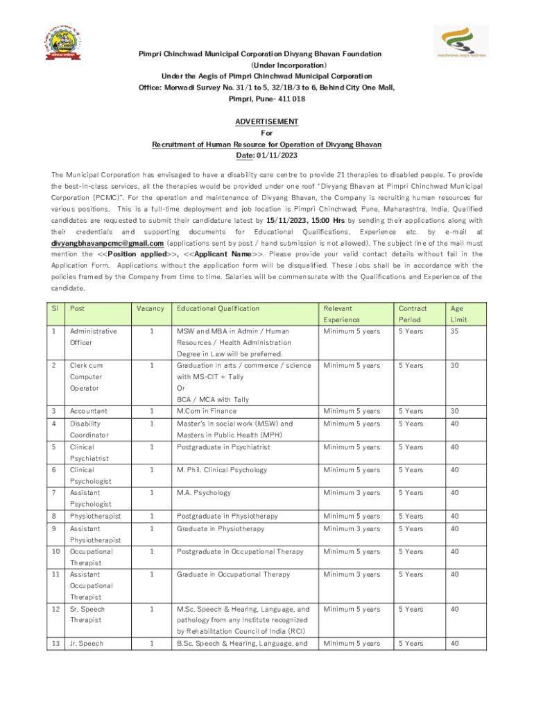 Fillable Online Unregistered Properties in Pimpri Chinchwad: PCMC Tax ...