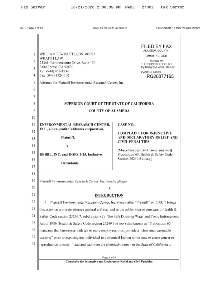 Fillable Online oag ca cause cancer, birth defects, and other ...