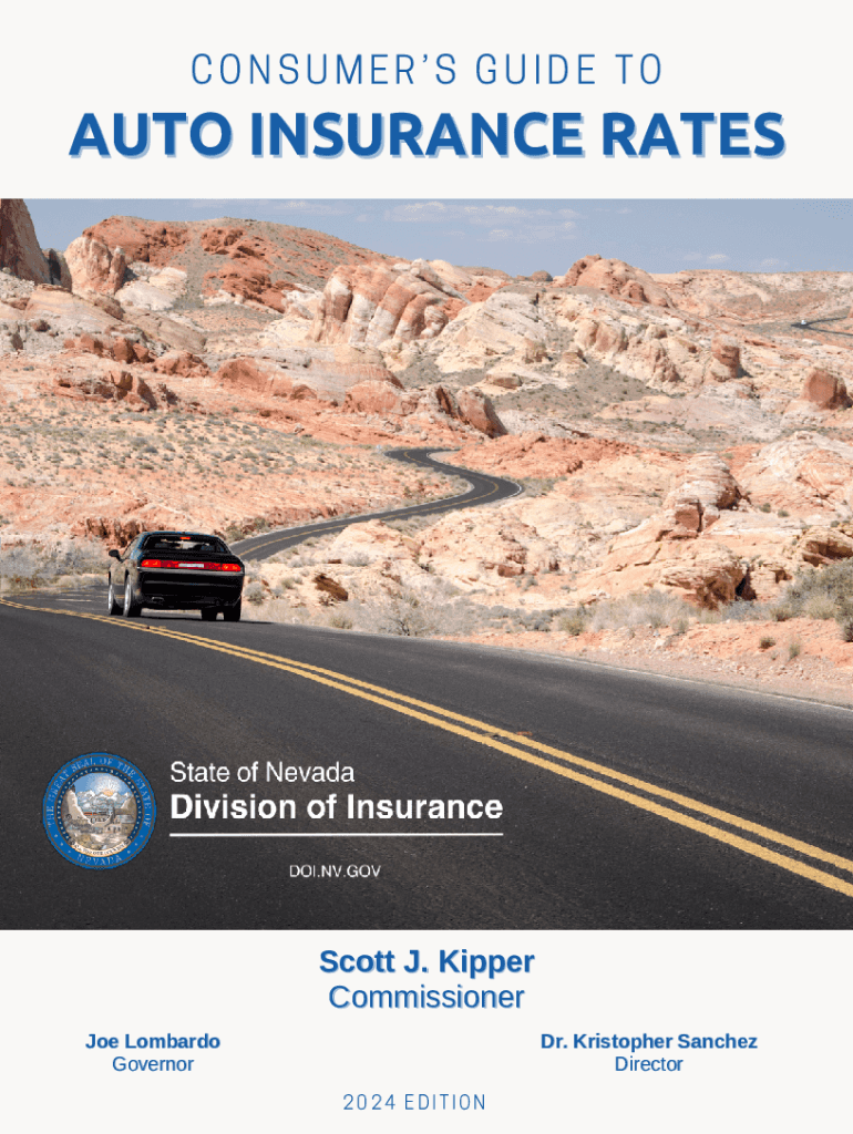 Fillable Online doi nv Nevada Consumer's Guide to Auto Insurance Rates ...