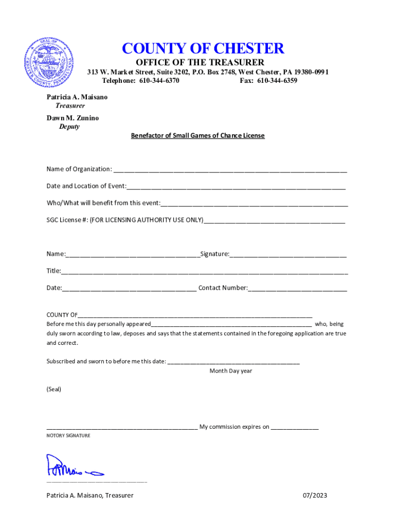 Fillable Online BENEFACTOR SGC (2) Fax Email Print - pdfFiller