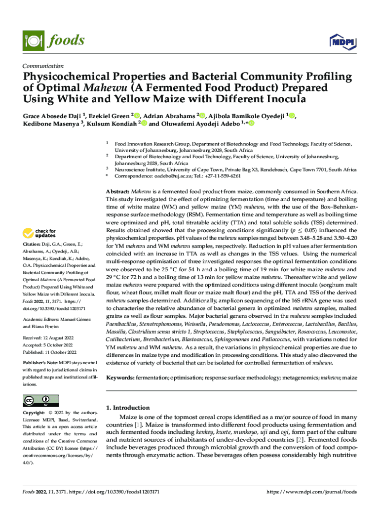 Fillable Online Physicochemical Properties and Bacterial Community ...