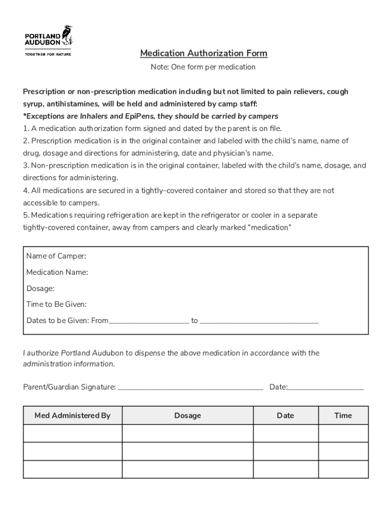 Fillable Online Note: One form per medication Fax Email Print - pdfFiller