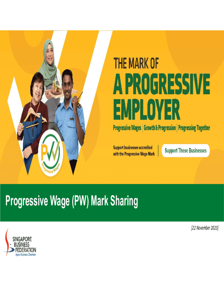 Fillable Online The Progressive Wage Model in Singapore: A Guide for ...