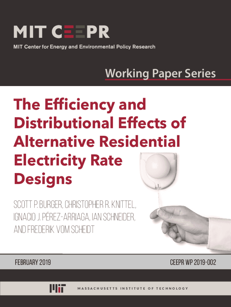 Fillable Online ceepr mit RESEARCH BRIEF The Efficiency and ...