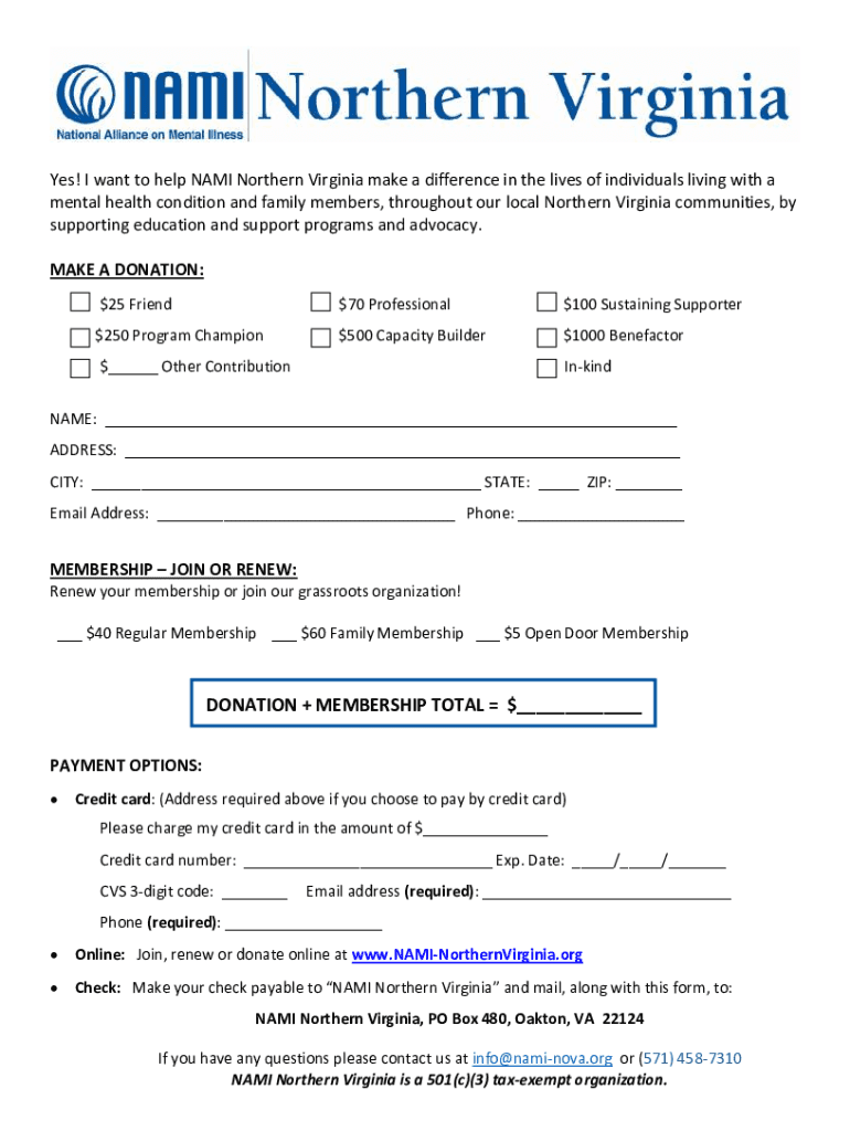 Fillable Online Oakton Family Support Group (In-Person & Online) Fax ...