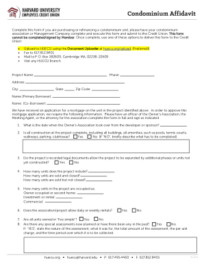 Fillable Online 6D Form: Refinance Request - Condominium Fax Email ...