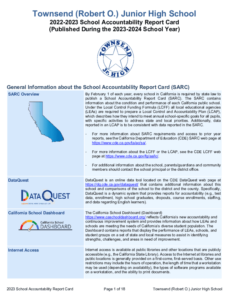 Fillable Online Robert O. Townsend Junior High Report Fax Email Print ...