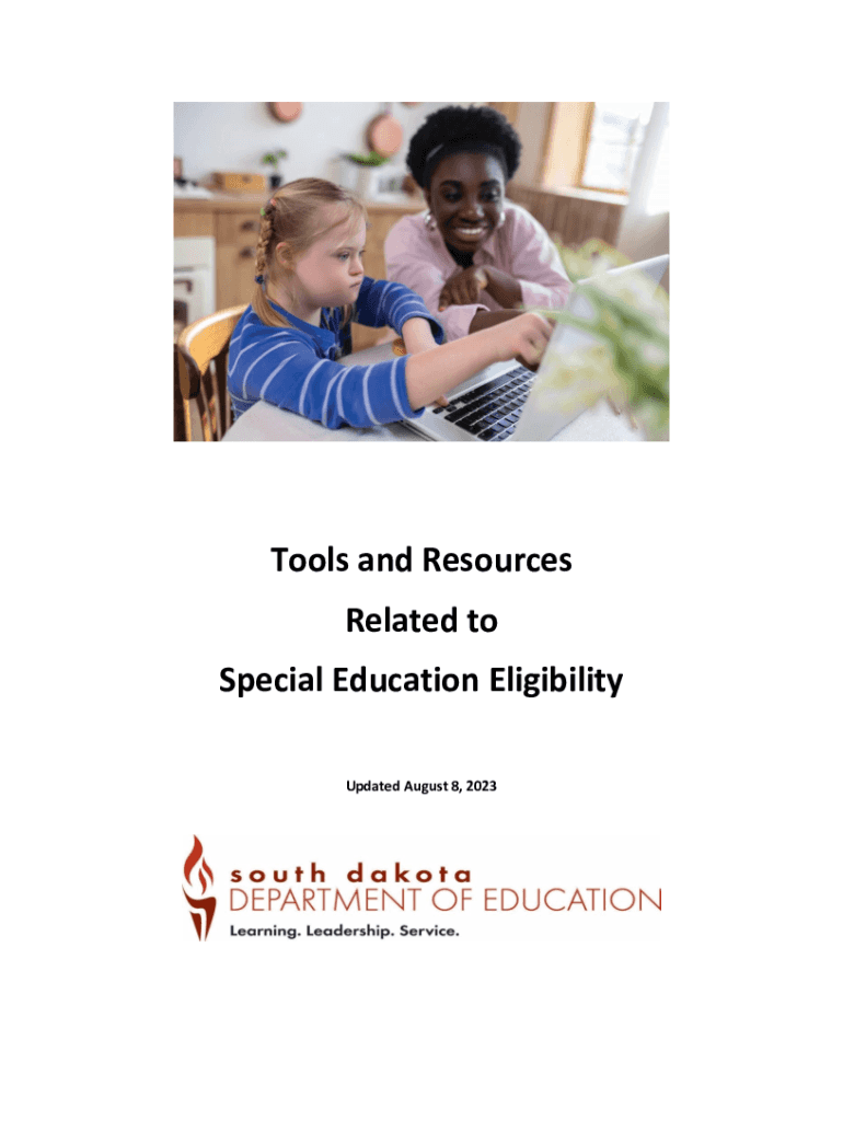 Fillable Online doe sd Tools and Resources Related to Special Education ...