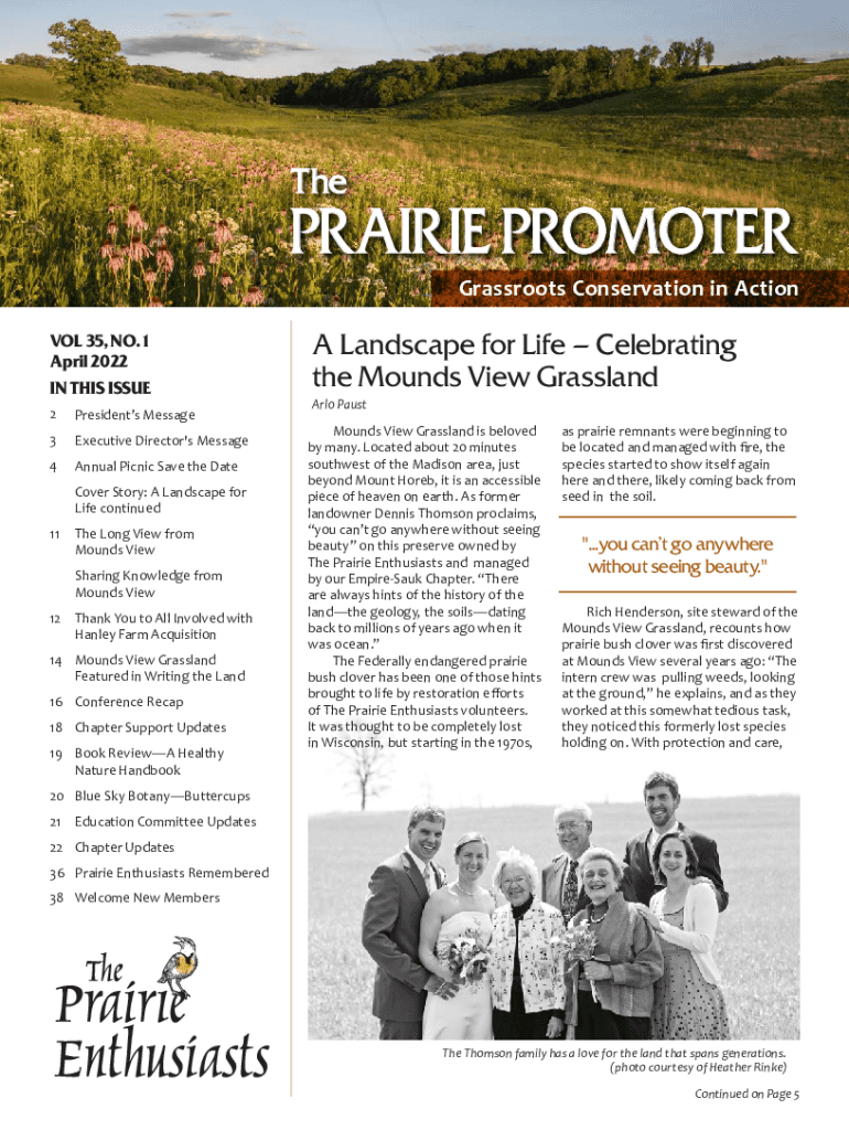 Fillable Online The Personal is Political: Conservation, Community, and ...