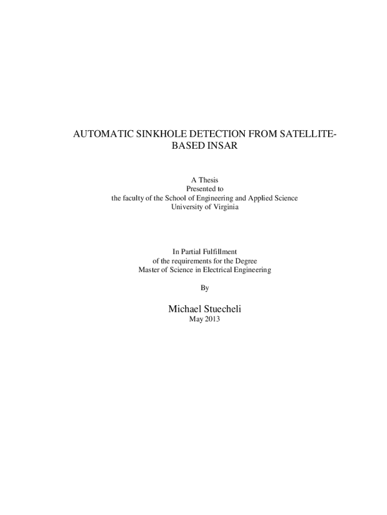 Fillable Online Insar Time Series Analysis For Sinkhole Detection Using Fax Email Print