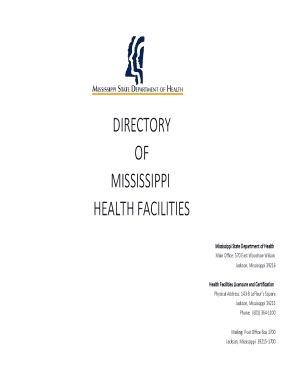 Fillable Online msdh ms Contact Information - Mississippi State ...