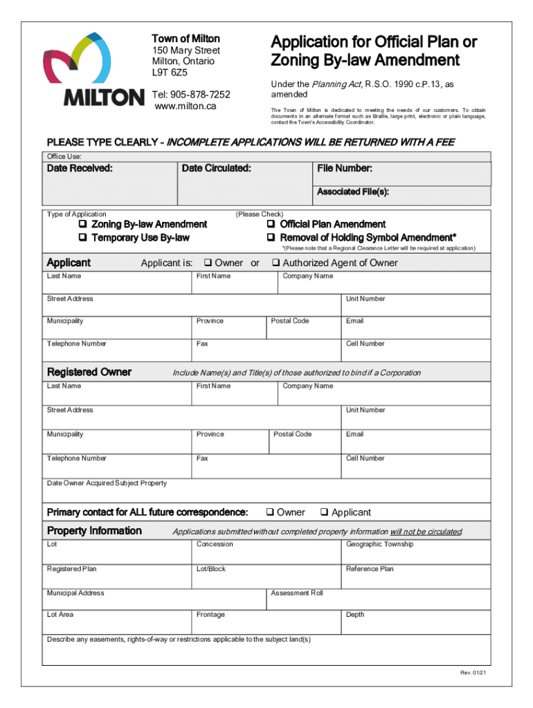 Fillable Online 2021 Zoning Application Form Fax Email Print - pdfFiller