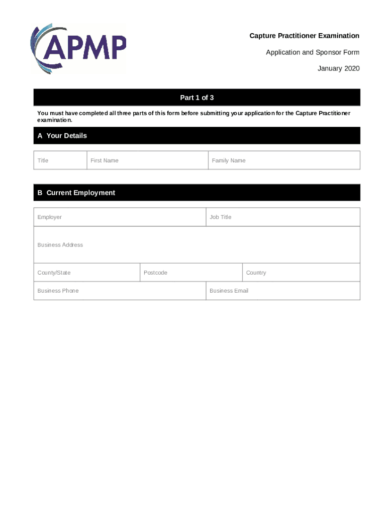 How to Pass the APMP Capture Practitioner Exam Doc Template | pdfFiller