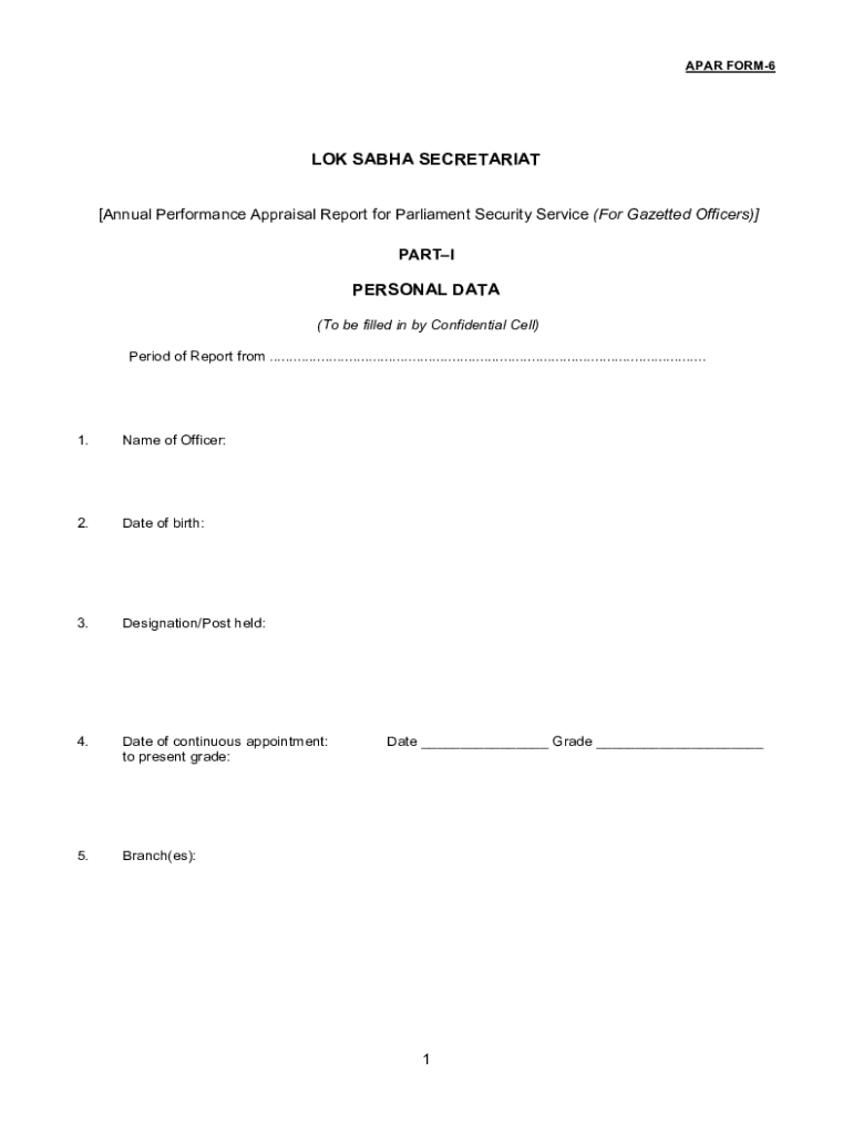 Fillable Online Apar Form 7 Parliament Security Service (NG).docx Fax ...