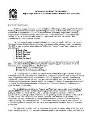 Fillable Online Information for Health Care Providers Regarding the ...