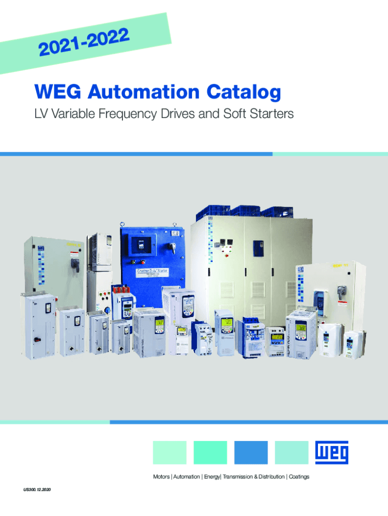 Fillable Online WEG Automation Catalog LV Variable Frequency Drives ...