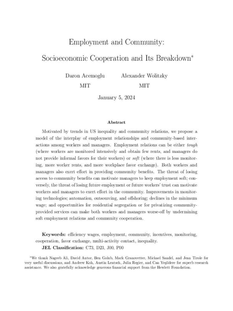 Fillable Online economics mit Tasks, Automation, and the Rise in U.S ...