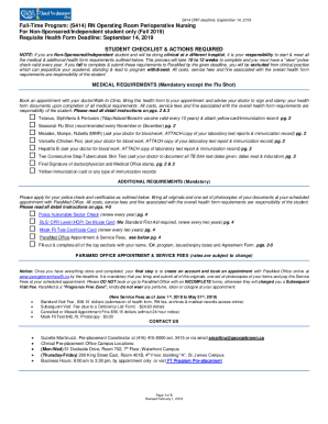 Fillable Online Perioperative Nursing Specialty - Advanced Certificate ...