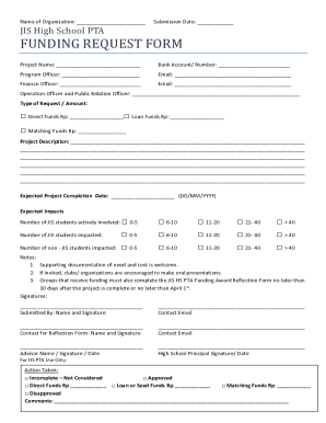 Fillable Online HS PTA Funding Request Form 2022-20223.docx Fax Email ...