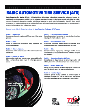 Fillable Online Basic Automotive Tire Service Certificate Fax Email Print - pdfFiller