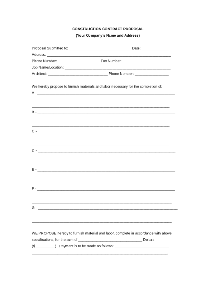 Request for Proposal Professional Construction Services ... Doc ...