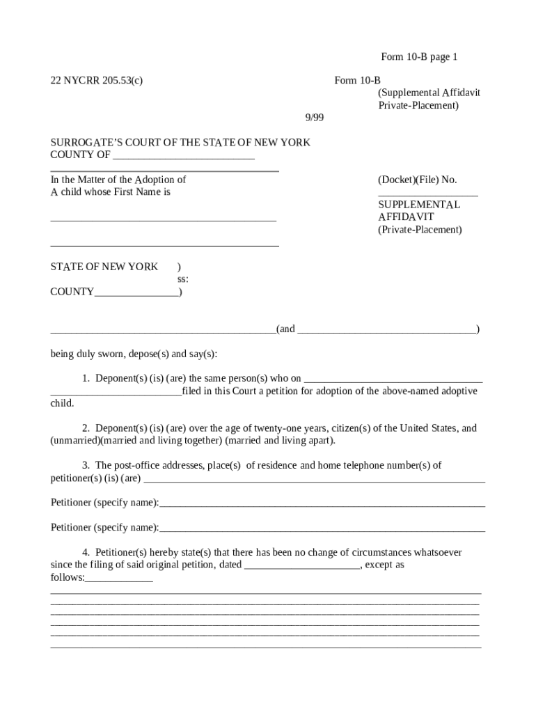Supplemental Affidavit : Pre-built template Doc Template | pdfFiller