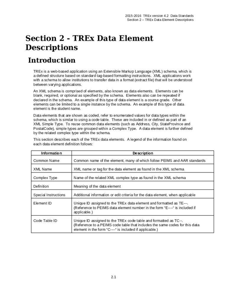 TREX-Q: A query language based on XML Schema Doc Template | pdfFiller