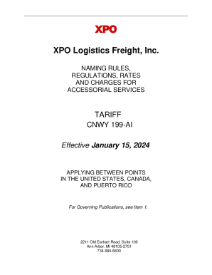 Fillable Online Xpo Rules Tariff - Fill Online, Printable, Fillable, Blank Fax Email Print ...