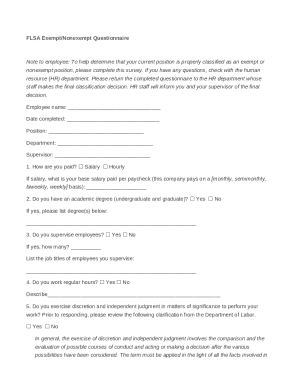 Exempt vs. Non-Exempt Employees. What's the Big ... Doc Template ...