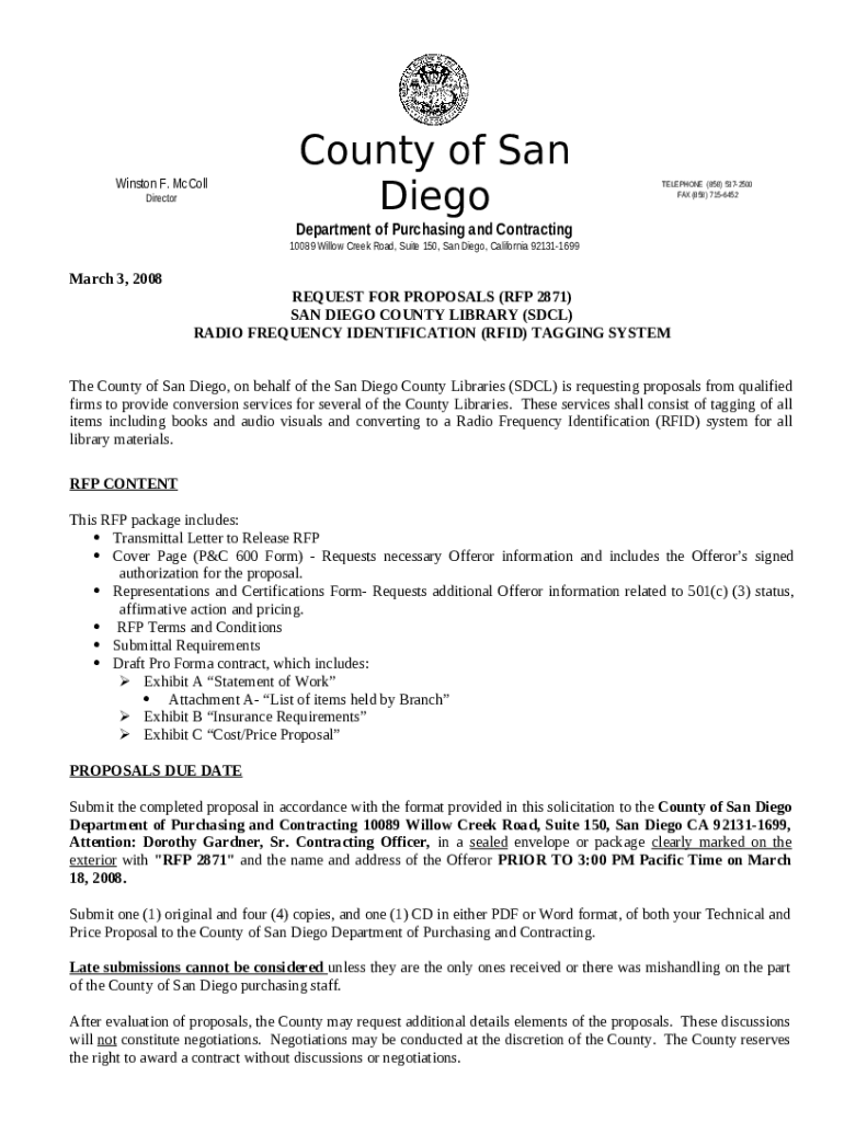 The County of San Diego currently contracts with Kaiser Permanente (HMO ...