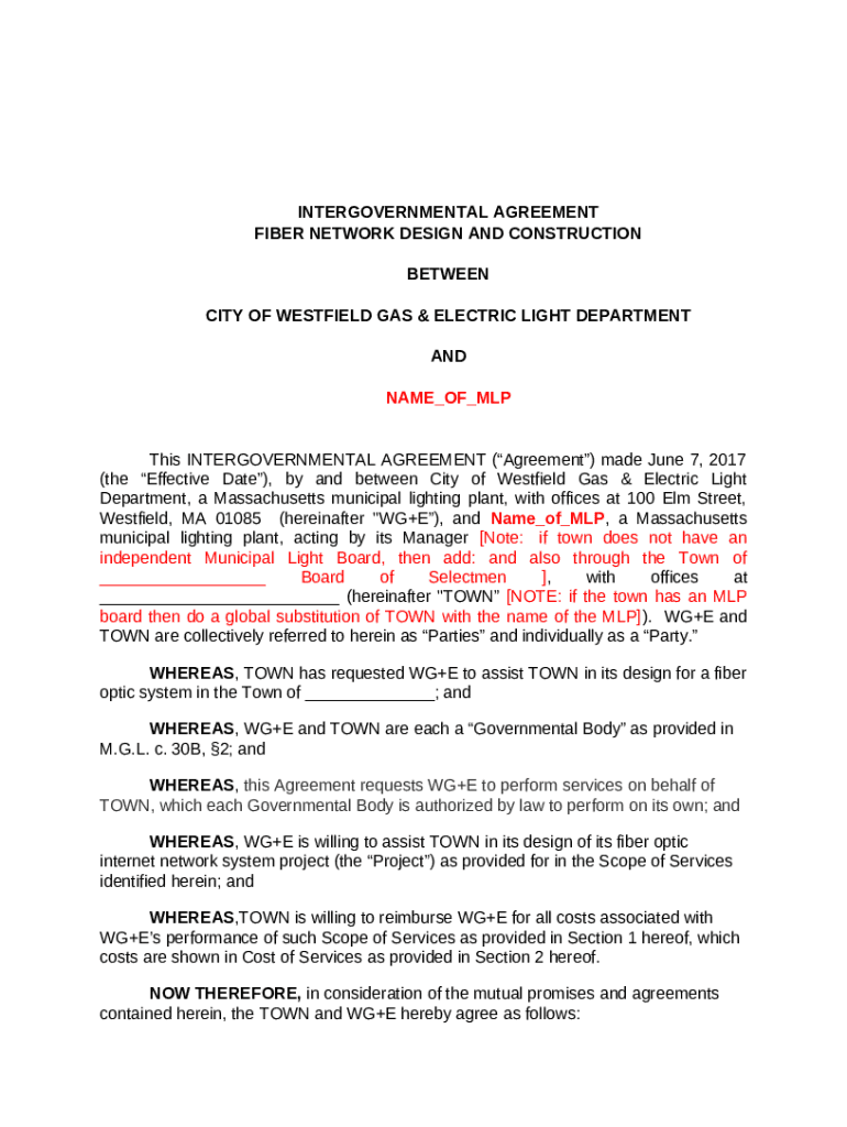 Template InterGovernmental Agreement (IGA) with ... Doc Template ... Template InterGovernmental Agreement (IGA) with ... Doc Template ...