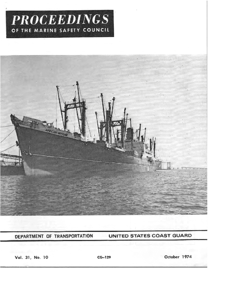 Fillable Online 33 CFR Chapter I -- Coast Guard, Department of Homeland ...