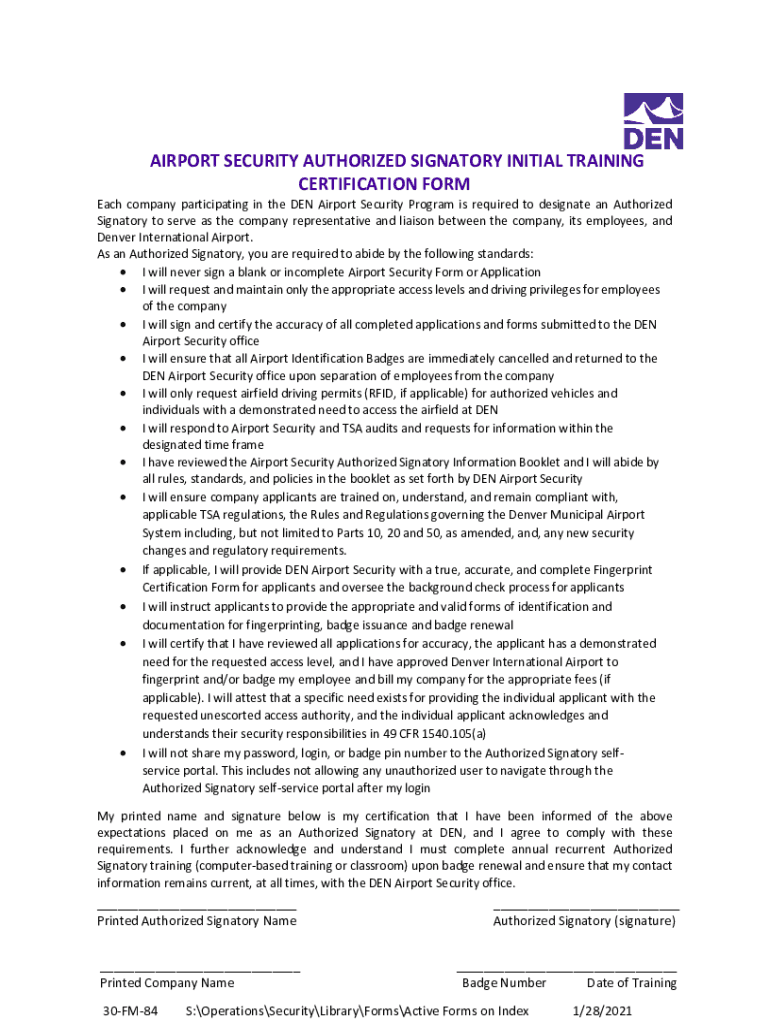 Fillable Online An Authorized Signatory's Guide to Success Fax Email Print - pdfFiller