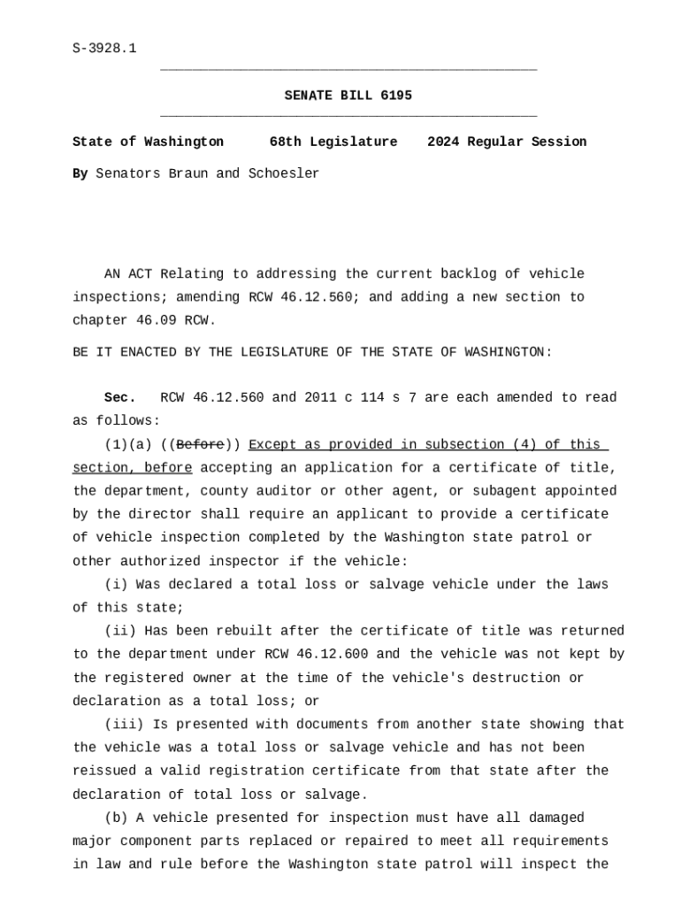 RCW 46.12.560: Inspection by state patrol or other ... Doc Template ...