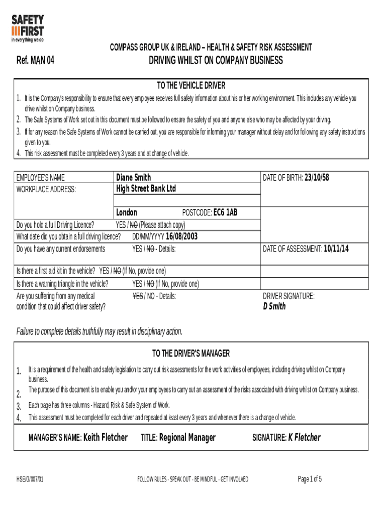 The health and safety risks for people who drive for work in ... Doc ...