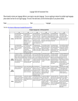 Interpreter Language Skills Self Assessment - CDN Doc Template | pdfFiller