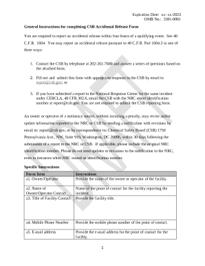 Incident Reporting Rule Submission Ination and Data Doc Template ...