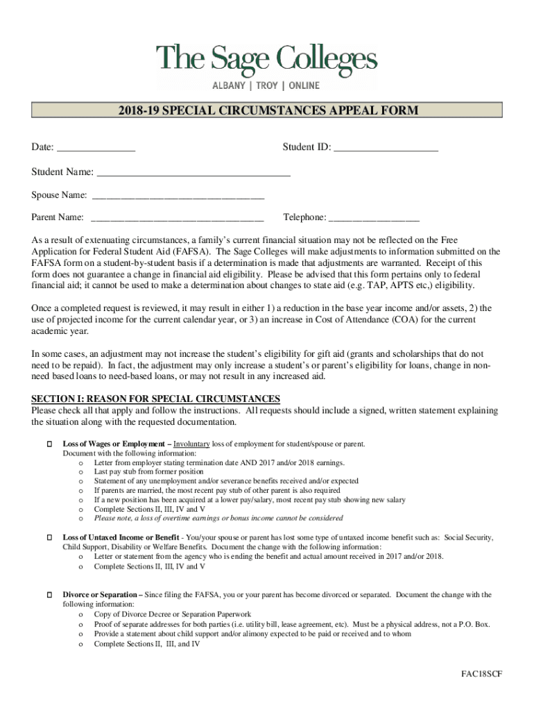 Fillable Online The Sage Colleges will make adjustments to information submitted on the Fax ...