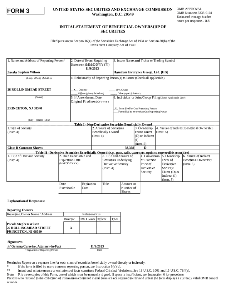 Pacala Stephen Wilson Doc Template | pdfFiller