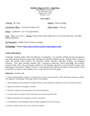 GTCC Middle College High School, 901 S Main St, ... Doc Template ...