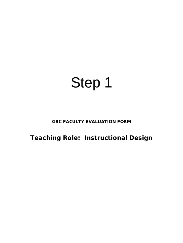 Appendix C: Faculty Evaluation - Probationary First- ... Doc Template | pdfFiller