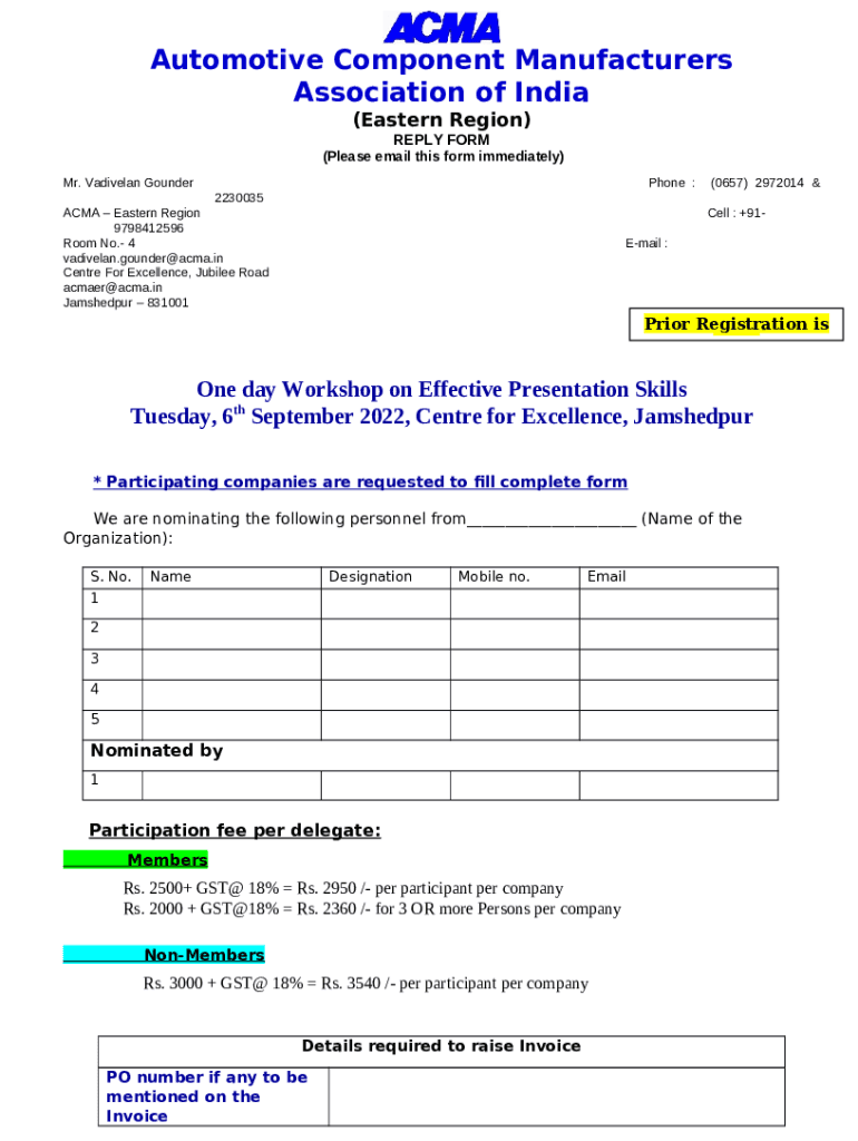 ACMA Automechanika Goes Virtual April 22 Doc Template | pdfFiller