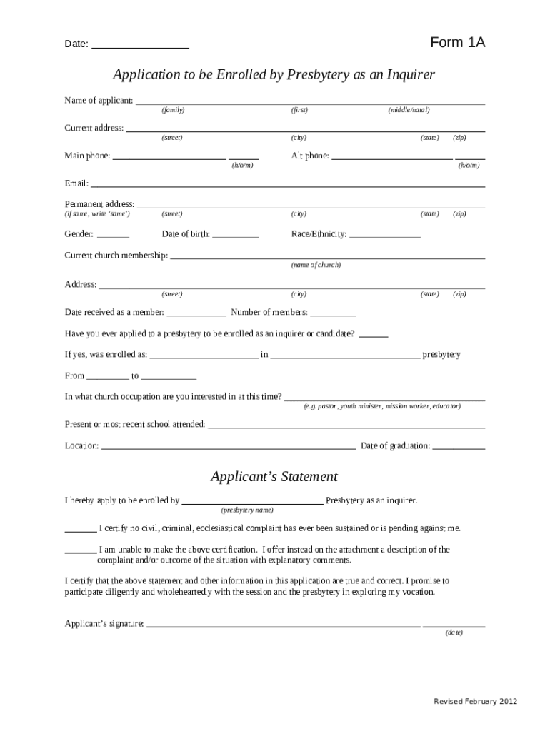 CP/CRE Application: 1A Doc Template | pdfFiller