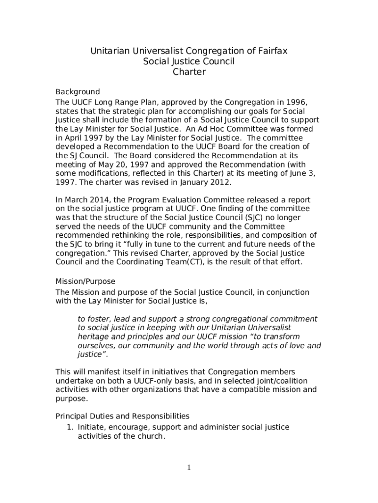 Model Charter Template Doc Template | pdfFiller