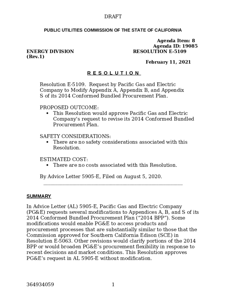 Other Changes Proposed in Advice Letter 5905-E - docs cpuc ca Doc ...