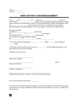 Colorado Notary Certificate Doc Template | pdfFiller