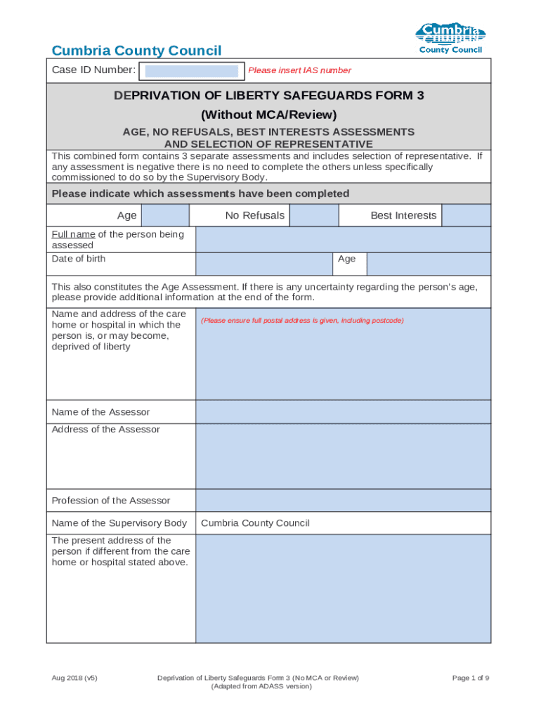 Deprivation of Liberty Safeguards (DoLS) at a glance Doc Template ...