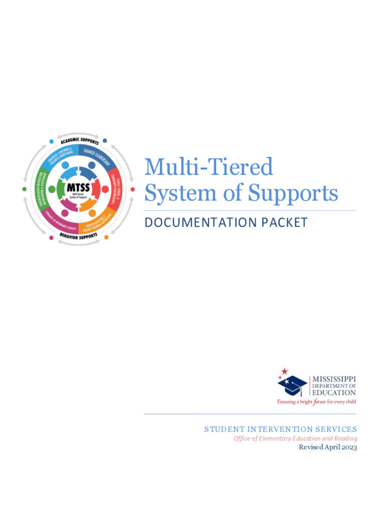 Fillable Online MTSS Packet Yaneth's Goals.doc - Multi-Tiered System of ...